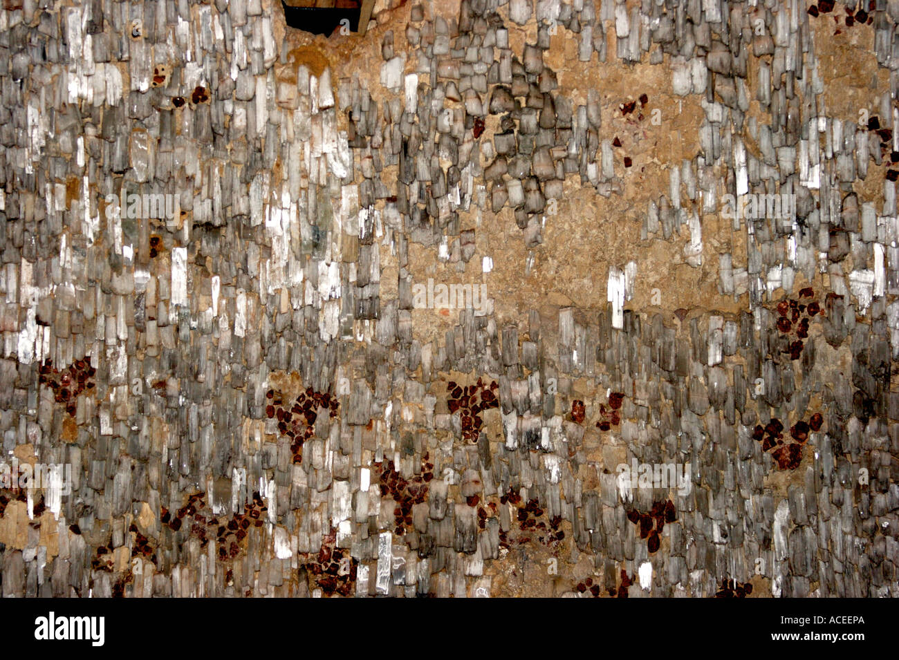 crystals on the grotto wall Stock Photo - Alamy