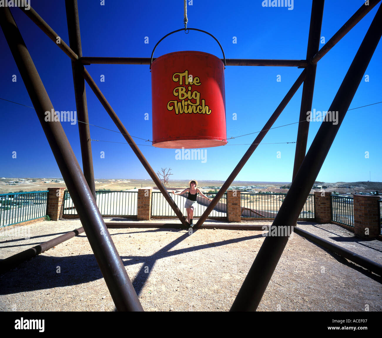 The Big Winch at Coober Pedy in South Australia Stock Photo - Alamy