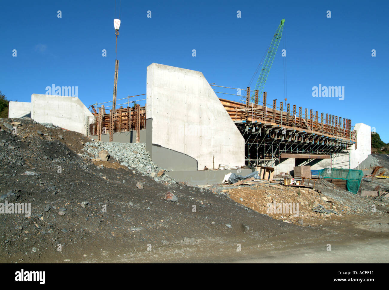 A motorway bridge under construction Stock Photo - Alamy