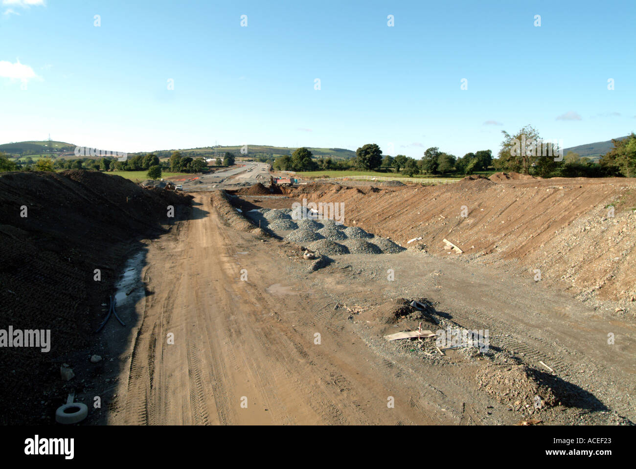 A new road under construction Stock Photo - Alamy