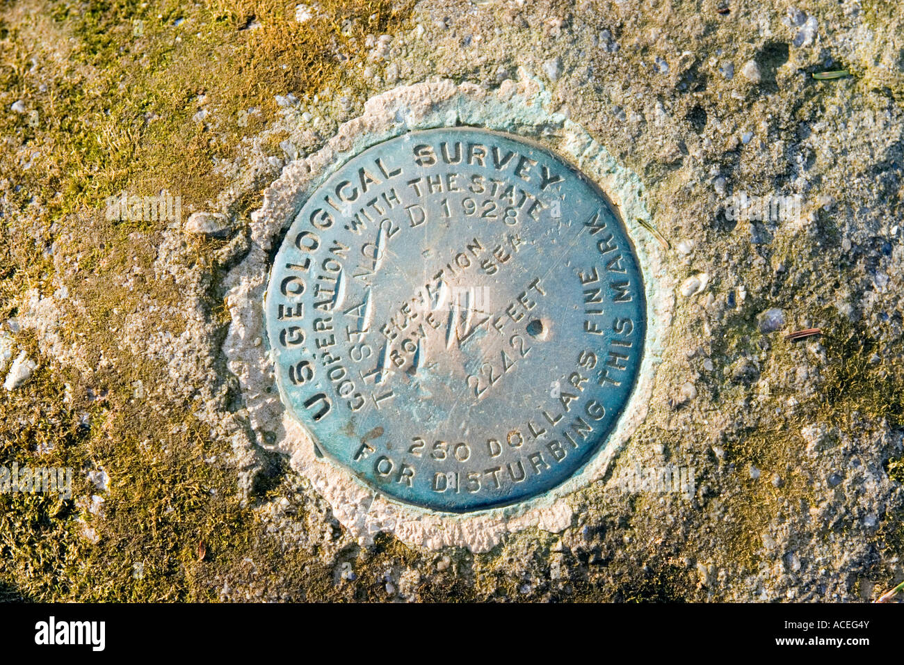 Geological survey marker hi-res stock photography and images - Alamy