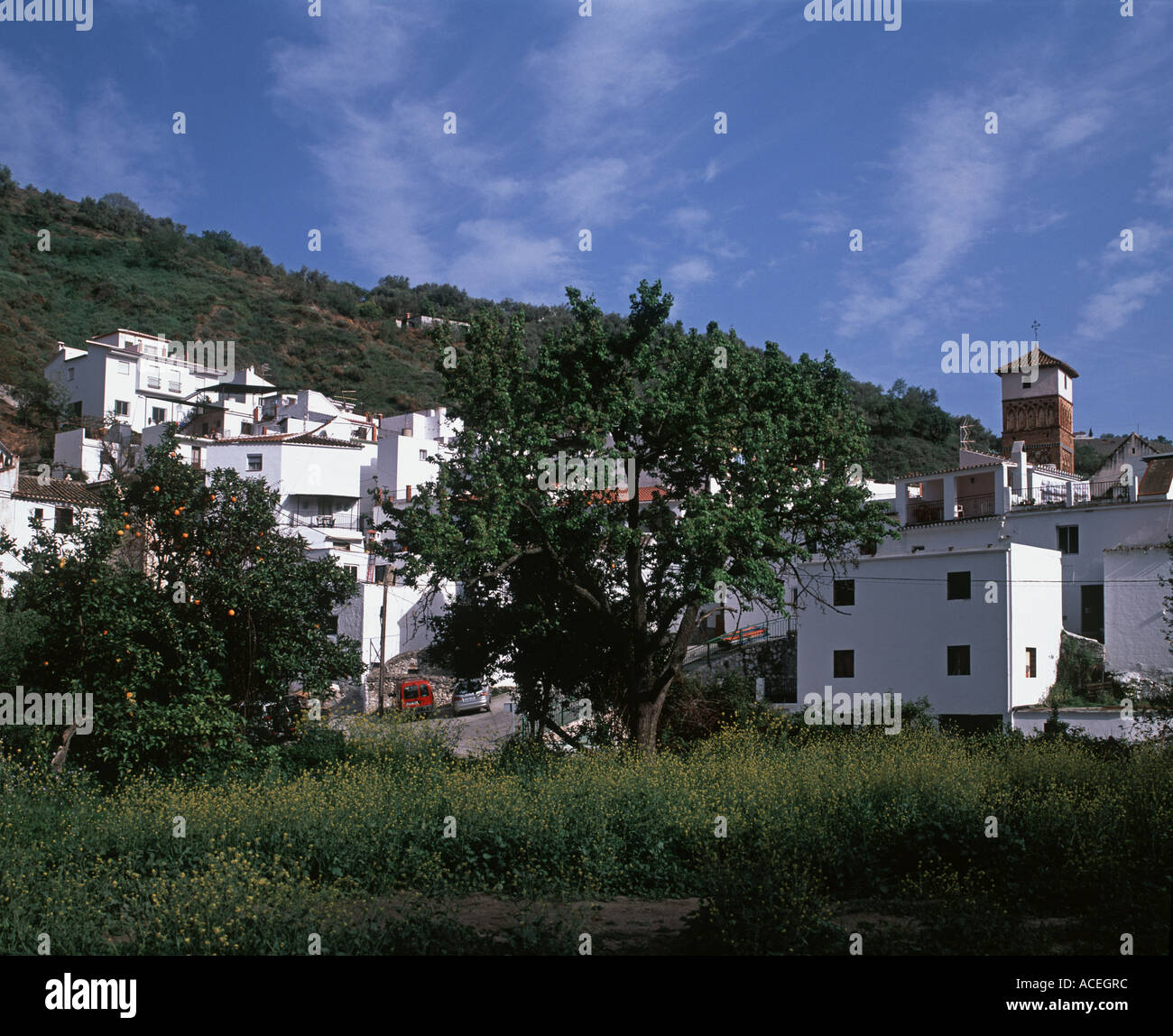 The white village of Archez in the Axarquía Stock Photo - Alamy