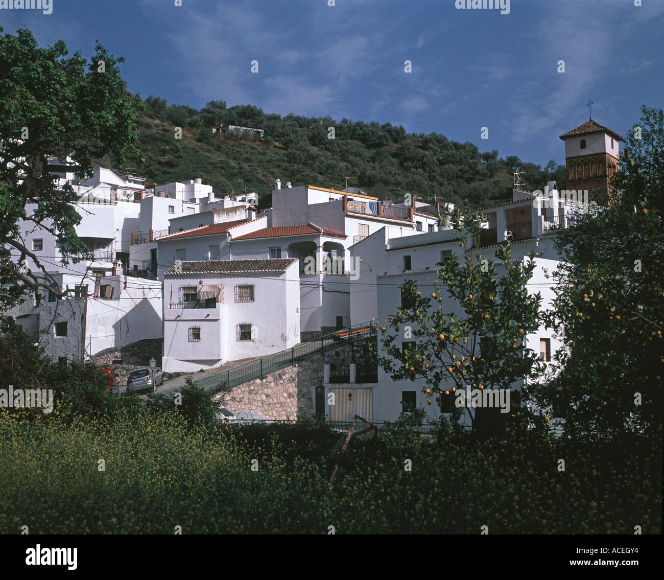 The white village of Archez in the Axarquía Stock Photo - Alamy