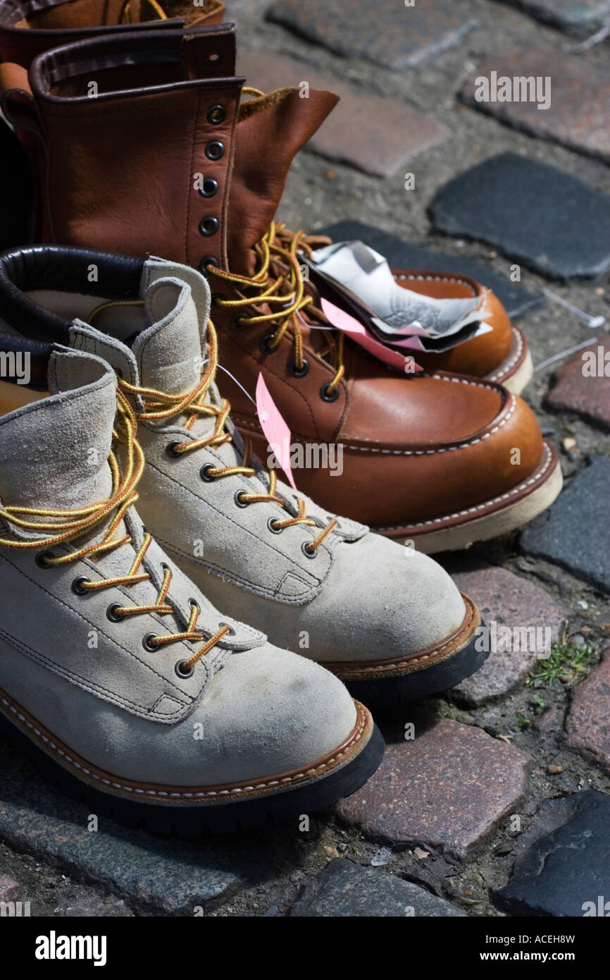 Two pairs of boots hi-res stock photography and images - Alamy