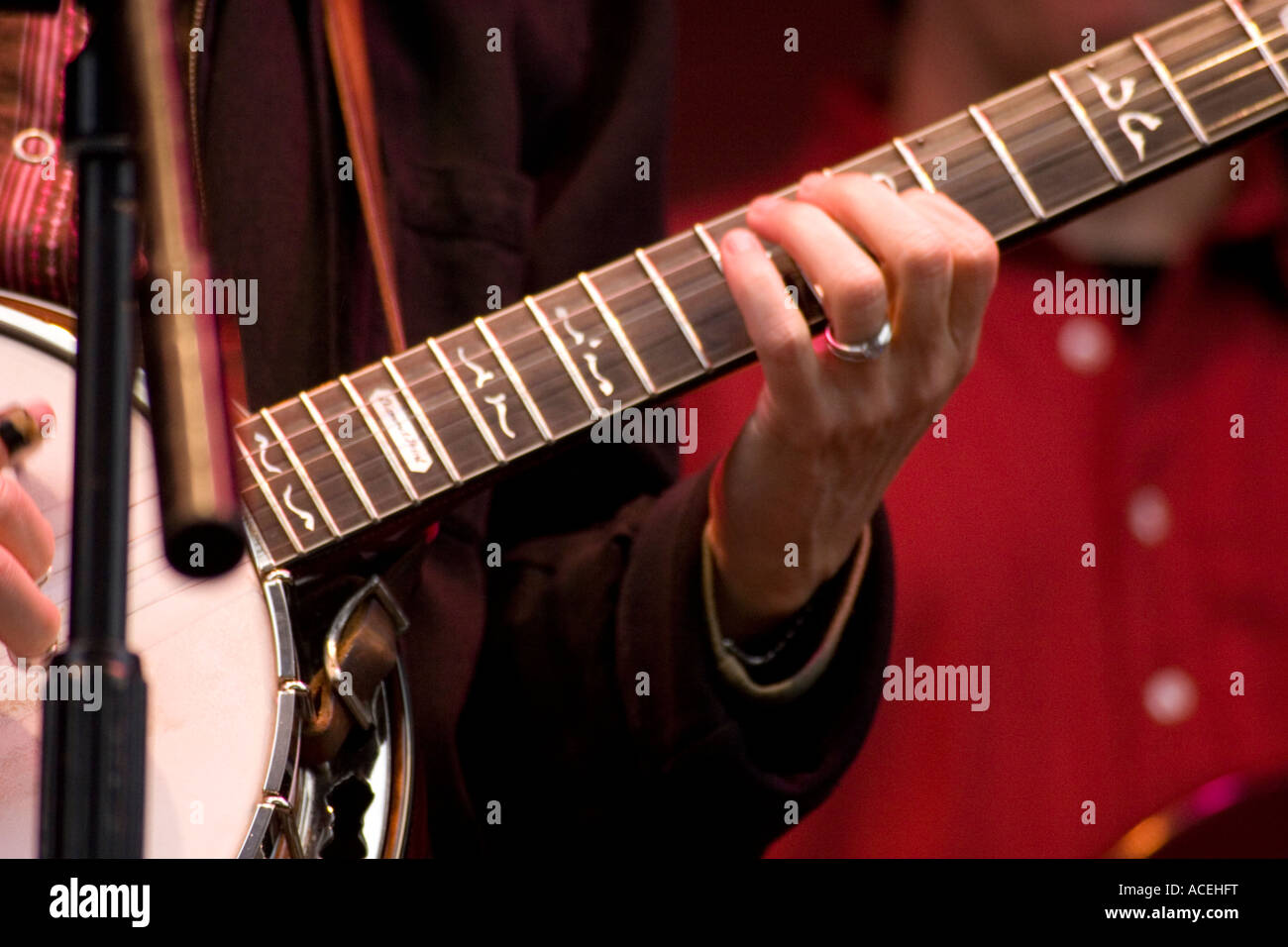 Alison Brown American folk musician and banjo player live on stage ...