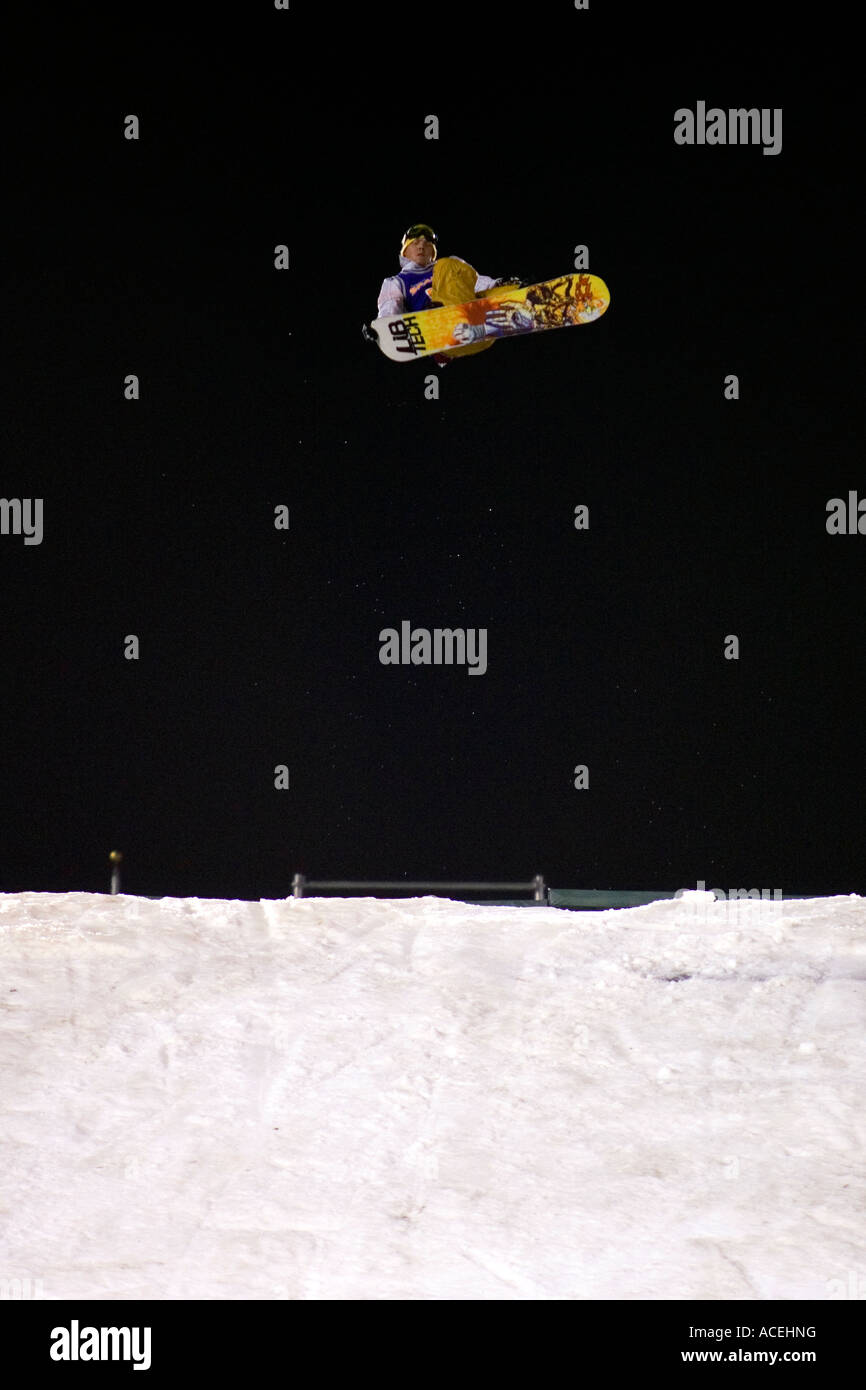 Travice Rice at Icer Air 2006 snowboarding competition Stock Photo - Alamy