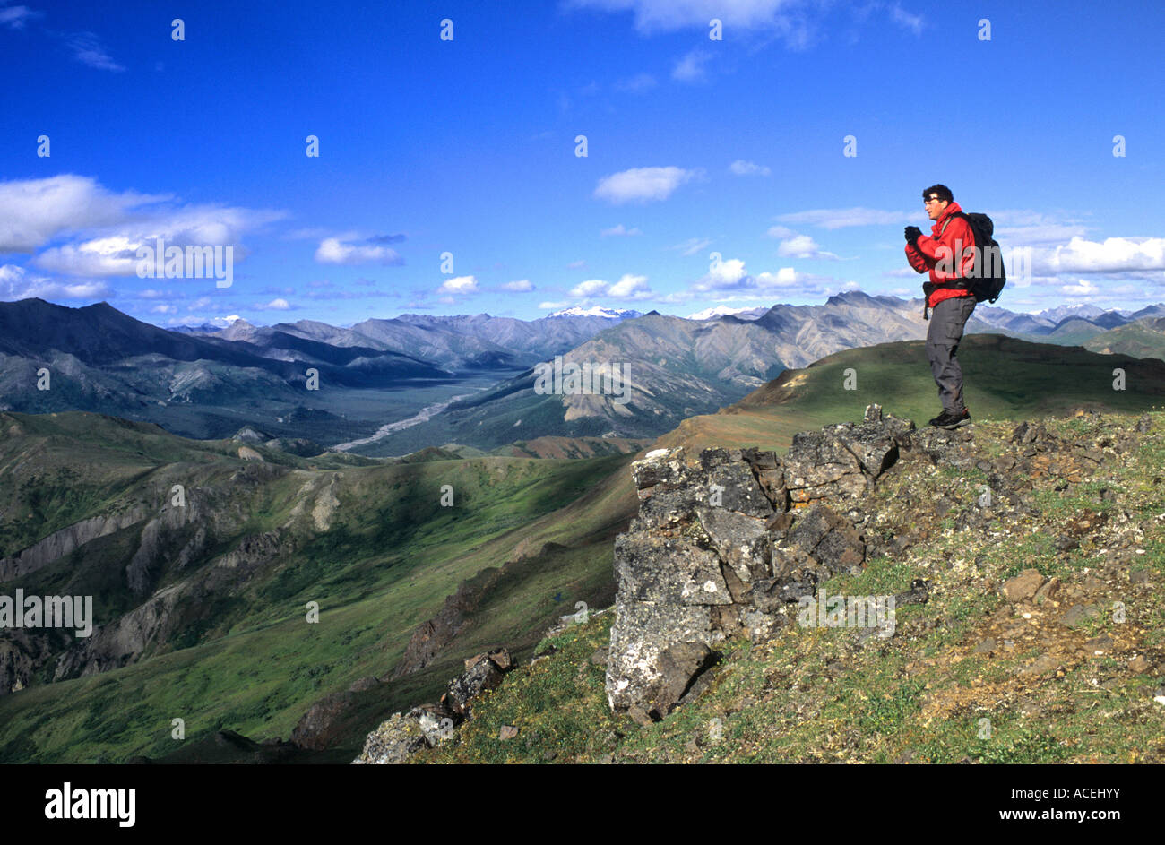 Mountain hike in denali range hi-res stock photography and images - Alamy