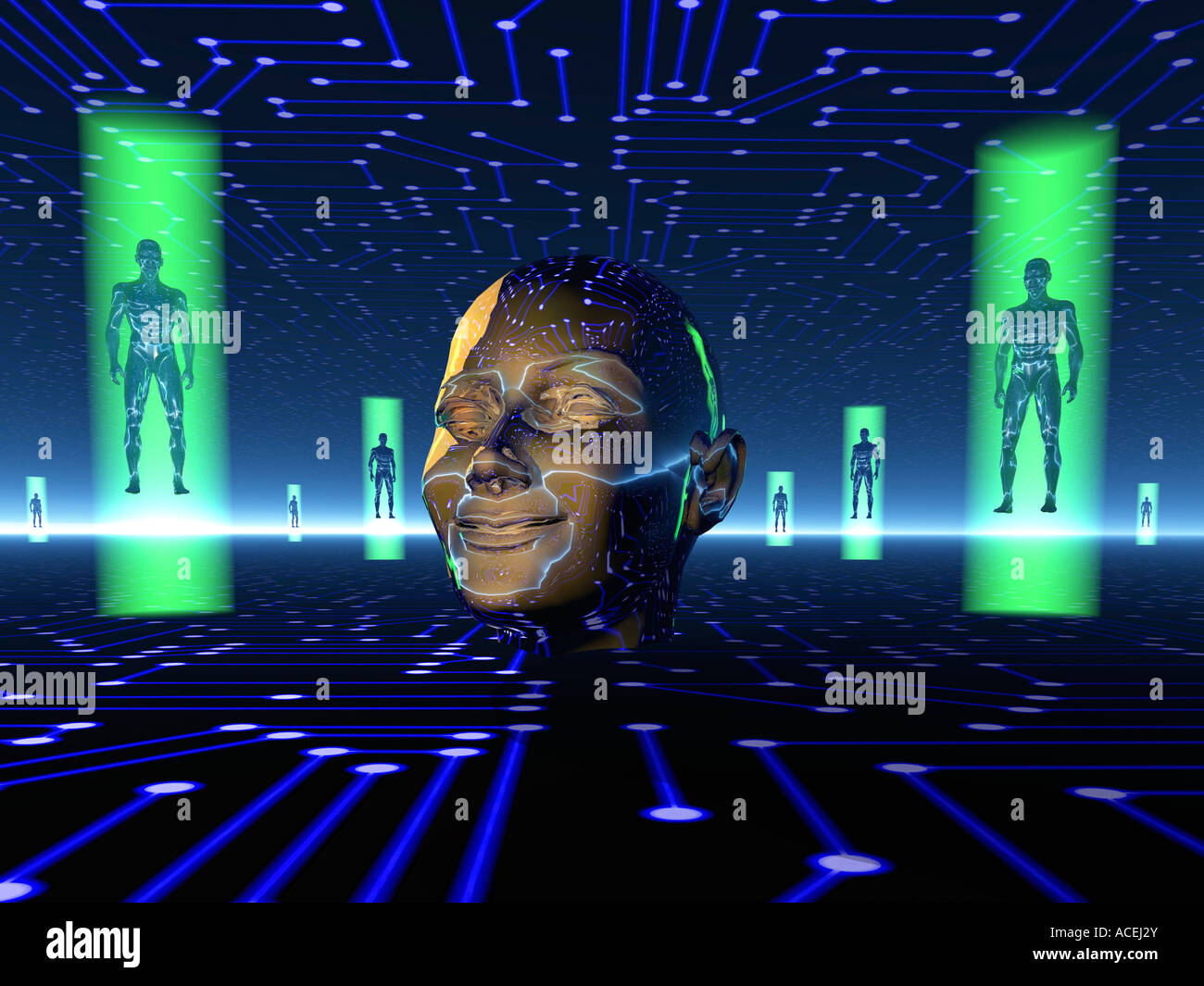 Artificial Life A 3D Conceptual Image Stock Photo - Alamy