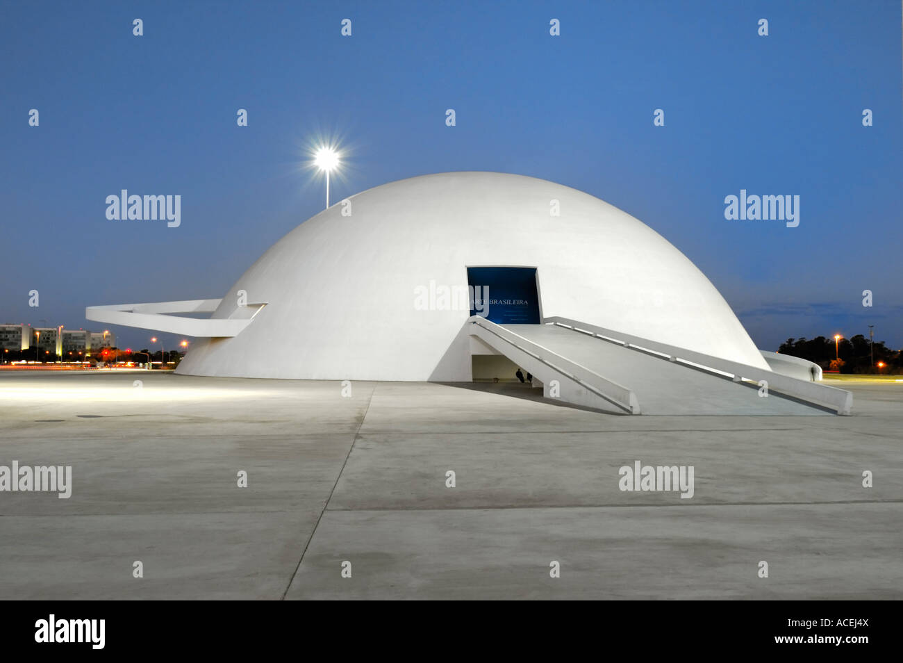 Oscar Niemeyer National Museum Brasilia Brazil Architect Stock Photo ...