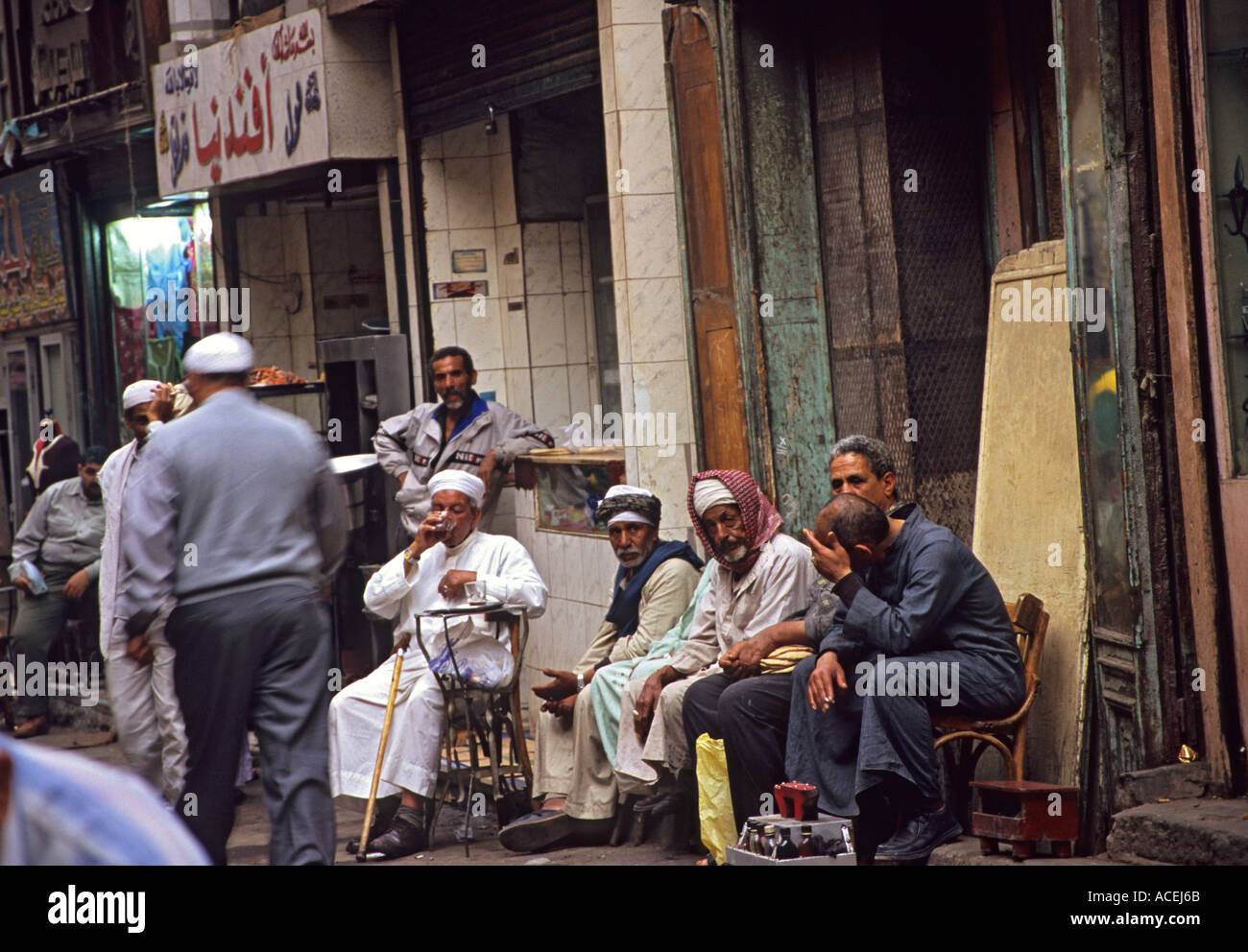 Cairo Street Scene Traditional Dress High Resolution Stock Photography ...