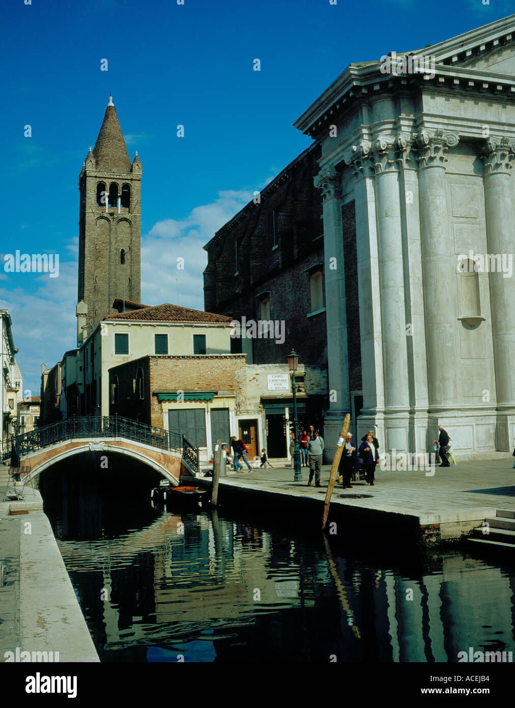 pedestrians at Fond Alberti Campo San Barnaba Rio di San Barnaba ...