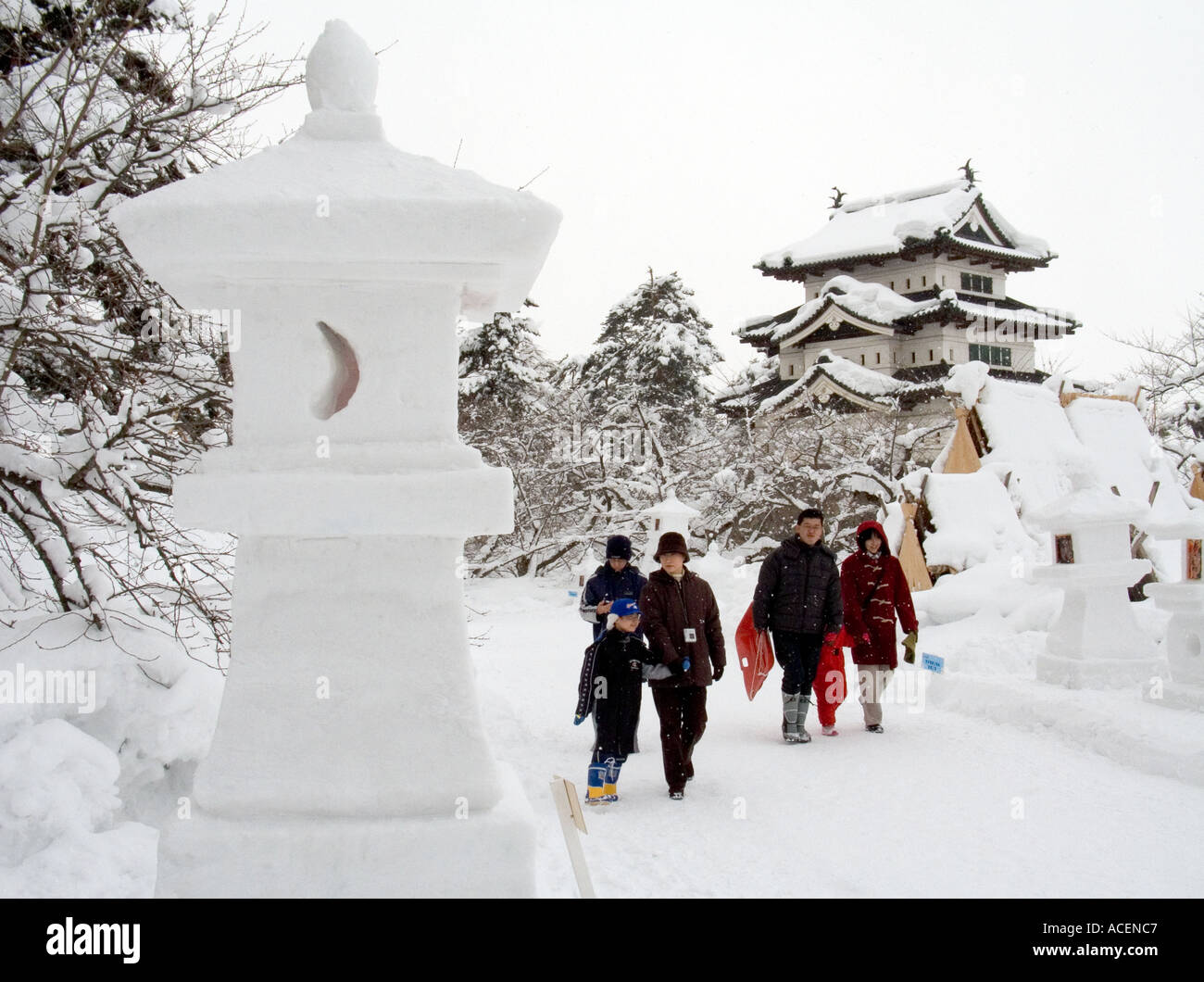 Hirosaki castle winter hi-res stock photography and images - Alamy