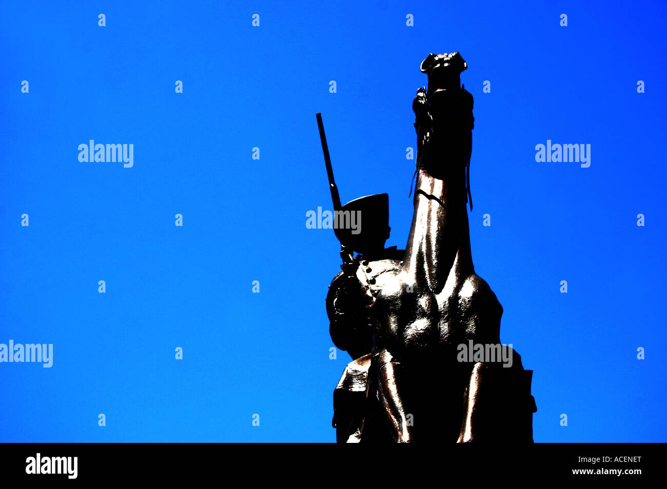 commemoration of the Texas Cavalry statue in Austin Texas USA Stock ...