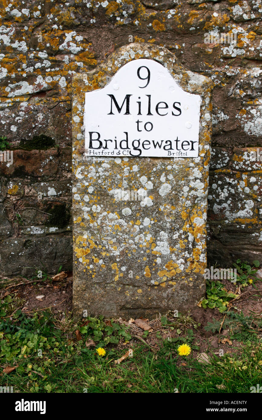 Grade 2 listed late 18th century milestone next to the gates of ...