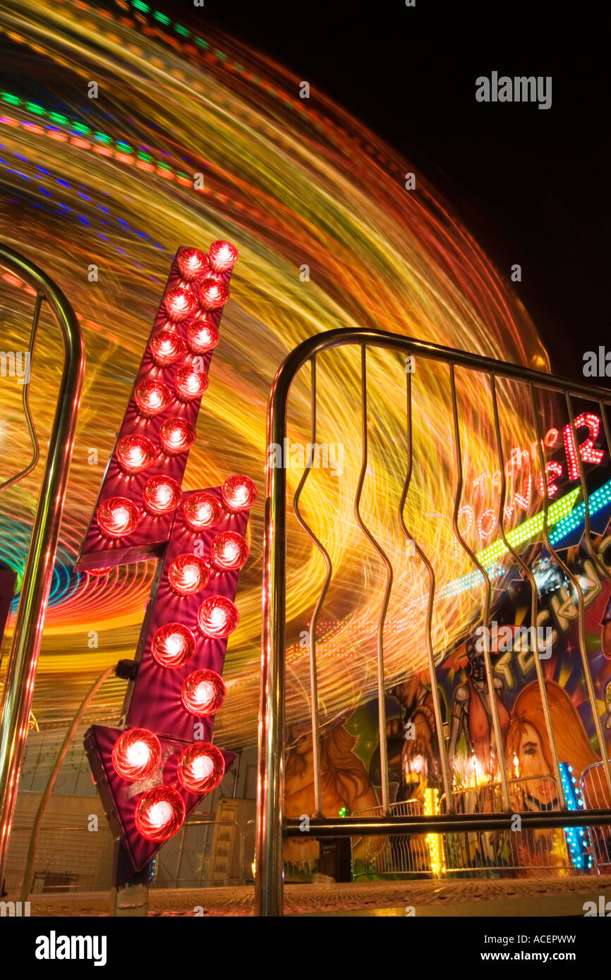Colorful carnival ride at the San Diego County Fair Stock Photo - Alamy