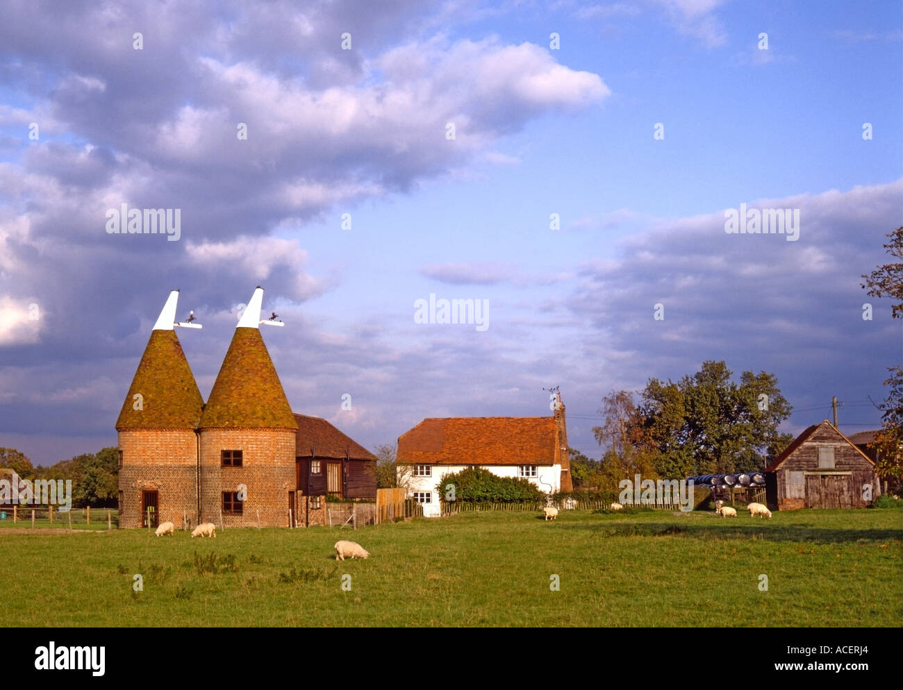 Converted Oast House, Kent, UK Stock Photo - Alamy