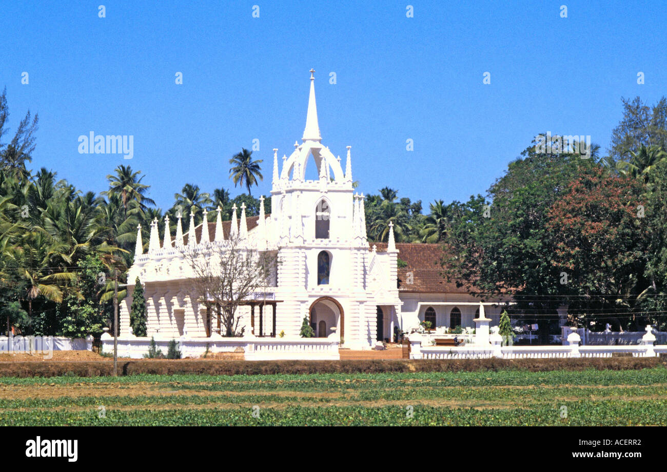 Portuguese Church in Goa, India, Asia Stock Photo - Alamy