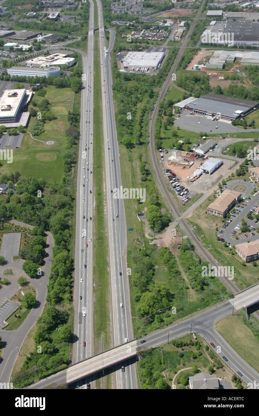 Aerial view of highway in New Jersey Stock Photo - Alamy