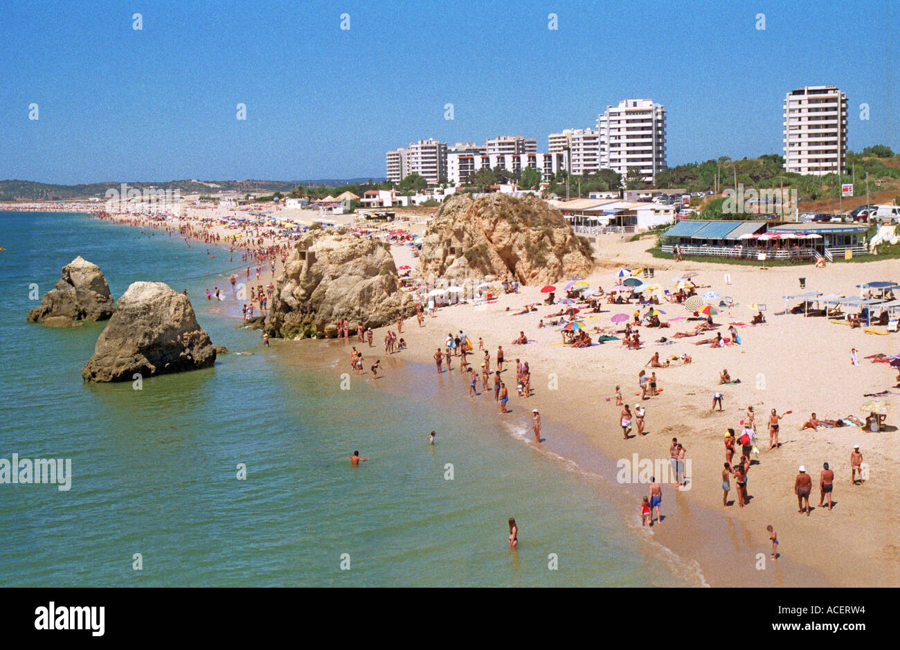 Praia dos tres Irmaos (Three brothers' beach) Alvor, Algarve Stock ...