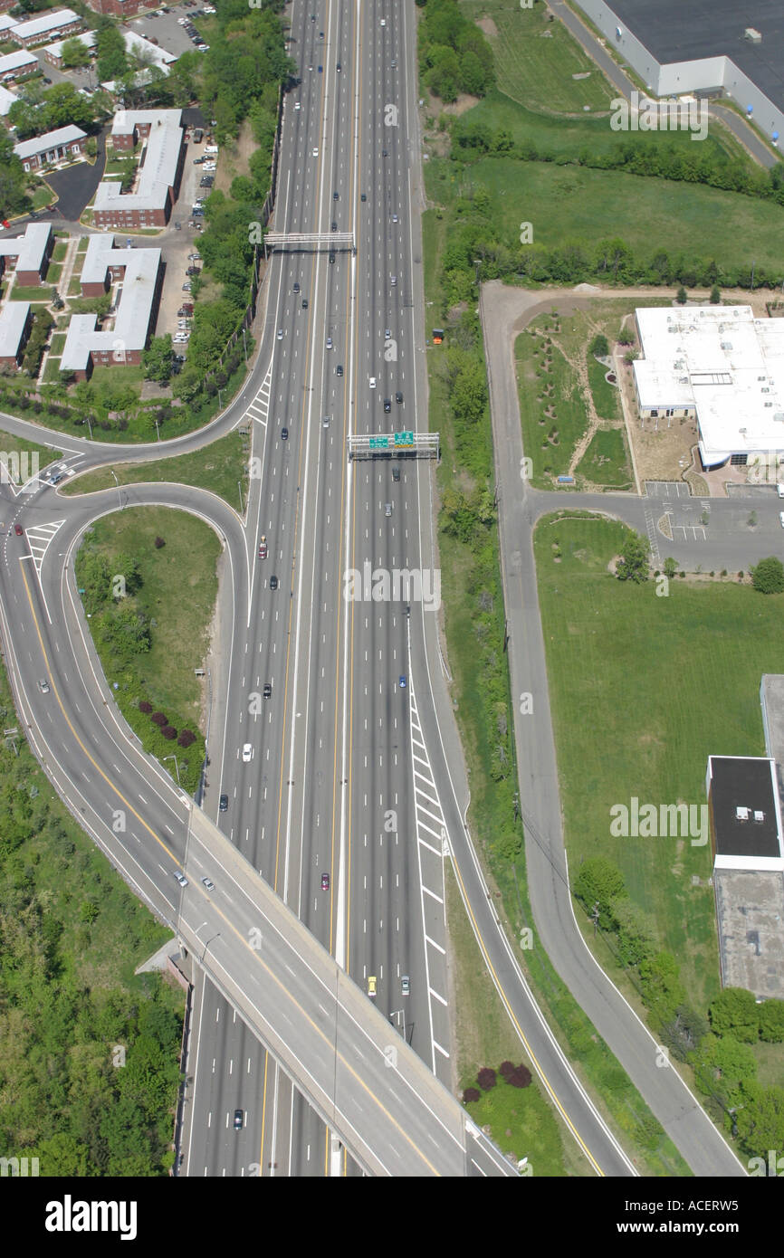 Aerial view of highway in New Jersey Stock Photo - Alamy