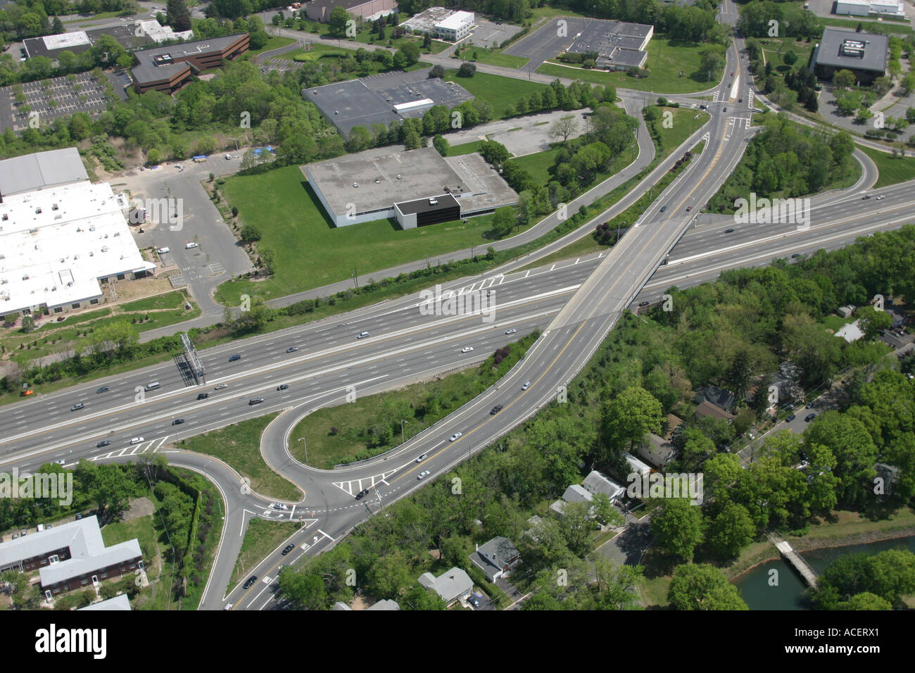 Overhead view highway cars trucks hi-res stock photography and images ...