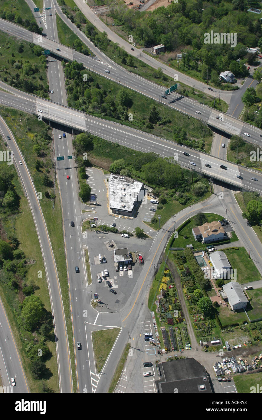 Aerial view of highway in New Jersey Stock Photo - Alamy