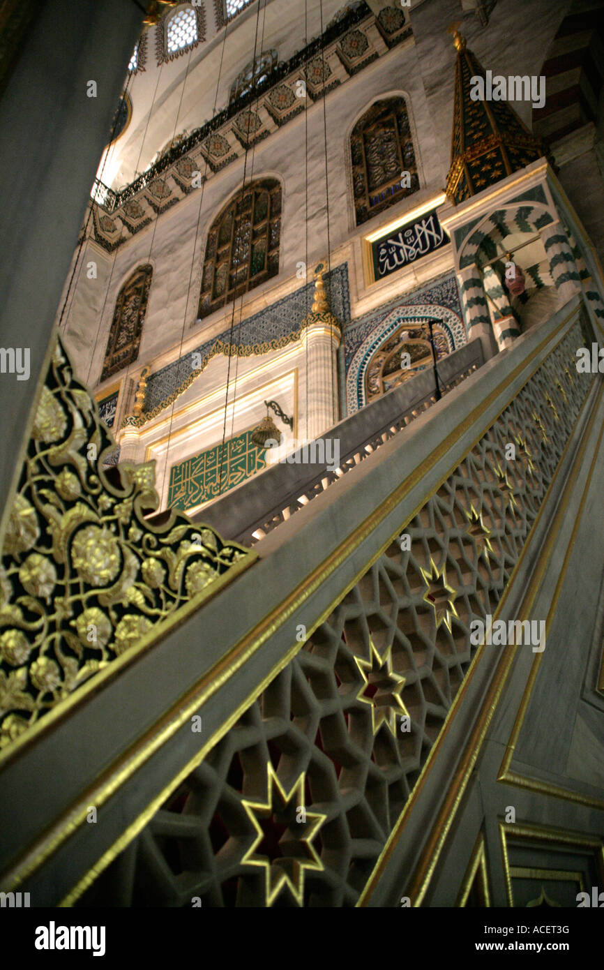Minbar at the Suleymaniye Mosque Istanbul Stock Photo - Alamy