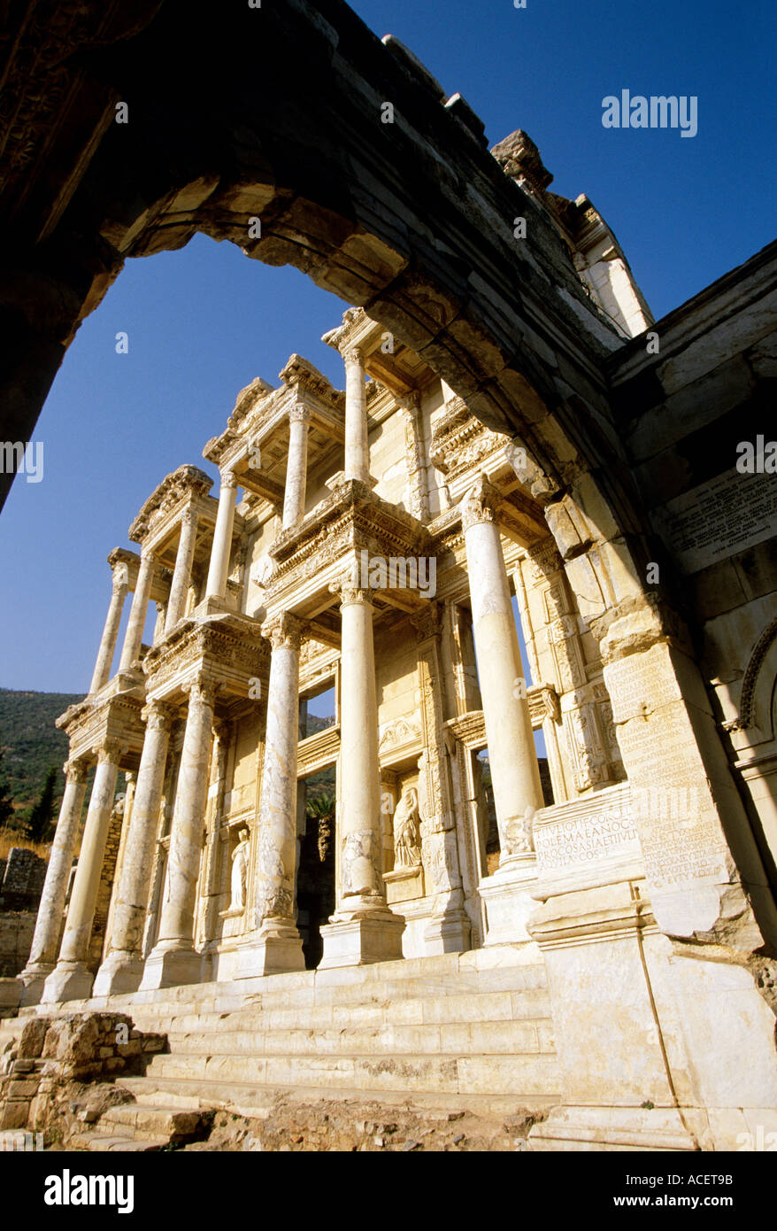 Ephesus Turkey Library of Celsus Stock Photo - Alamy