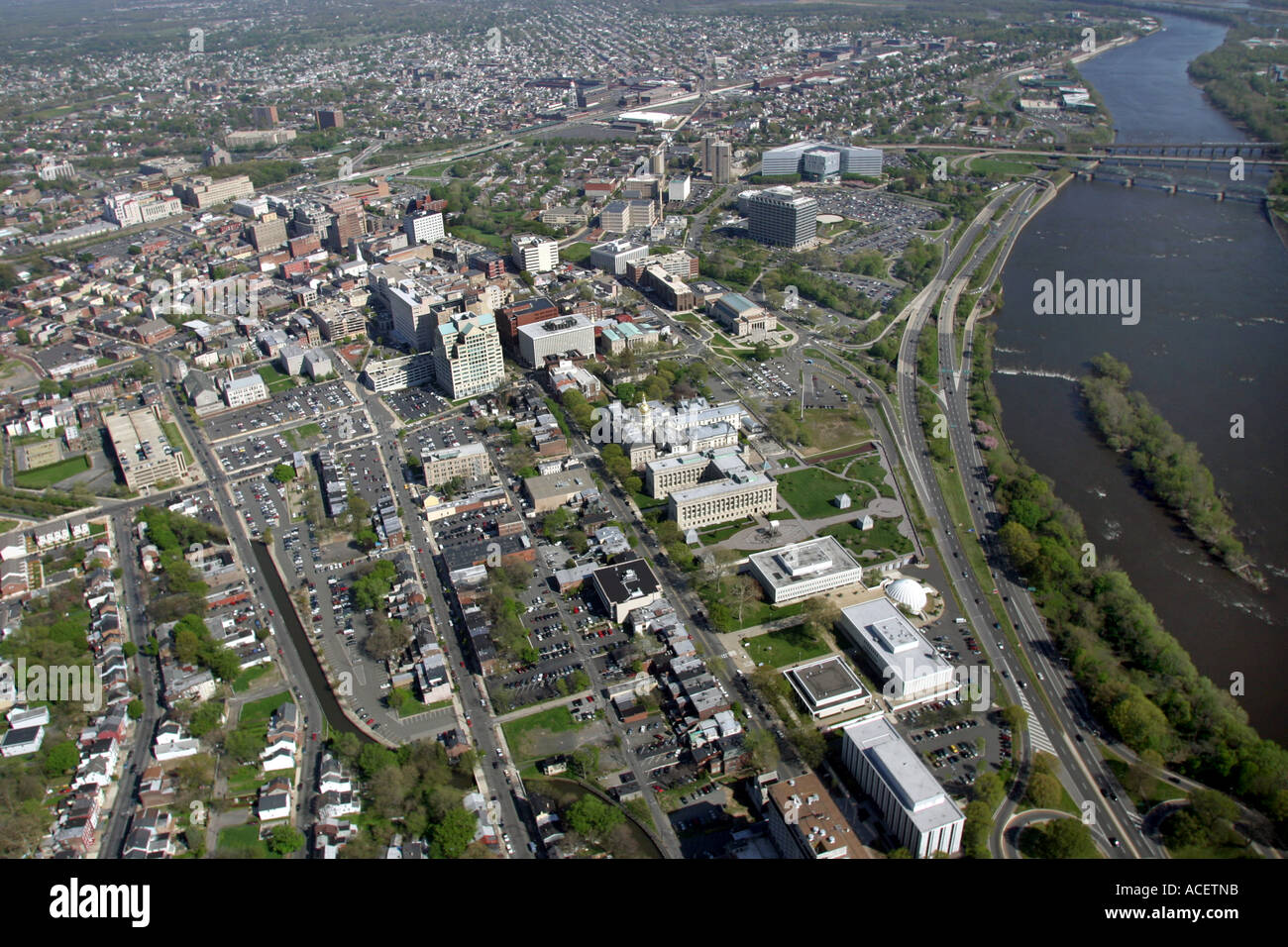Aerial view of Trenton, New Jersey Stock Photo - Alamy