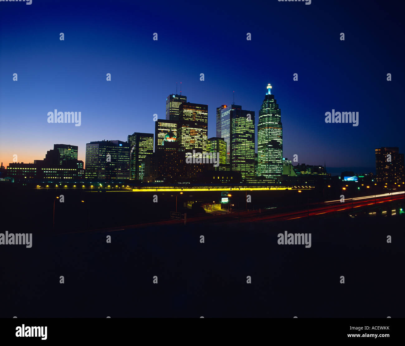 City lights at night Stock Photo - Alamy