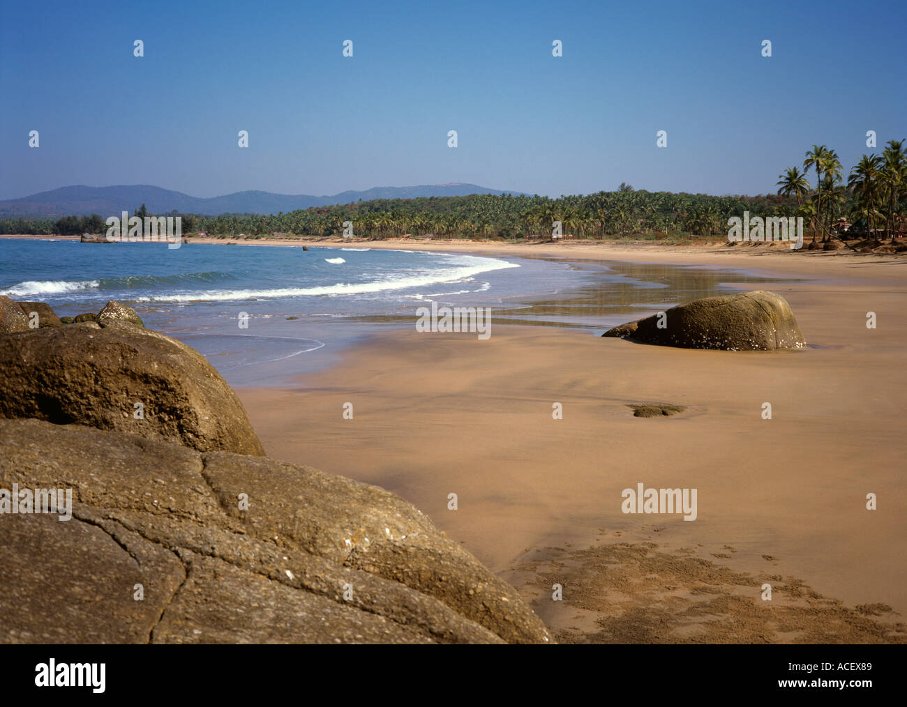India Goa Agonda beach Stock Photo - Alamy