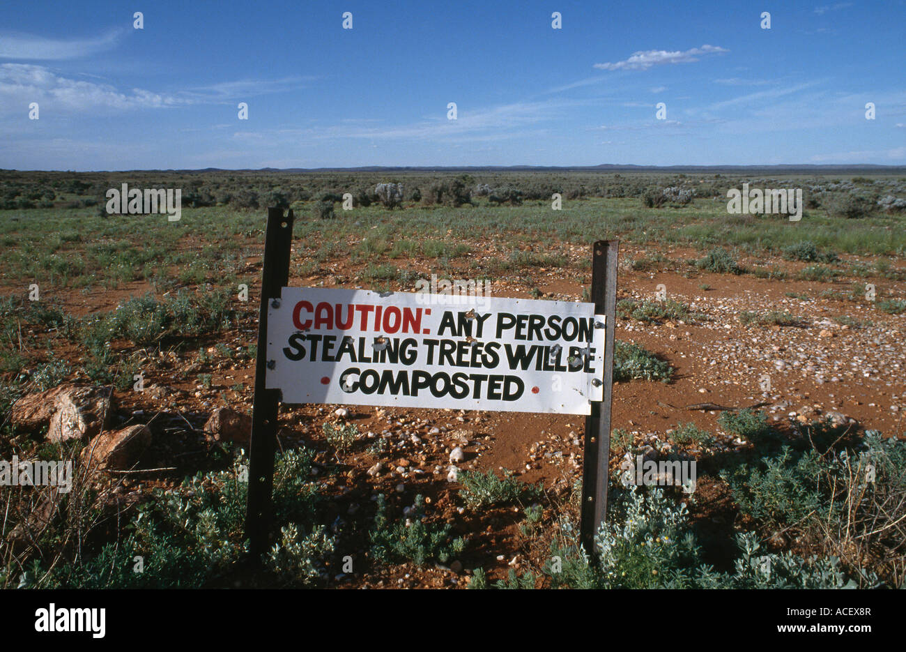 Sign to protect trees Stock Photo - Alamy