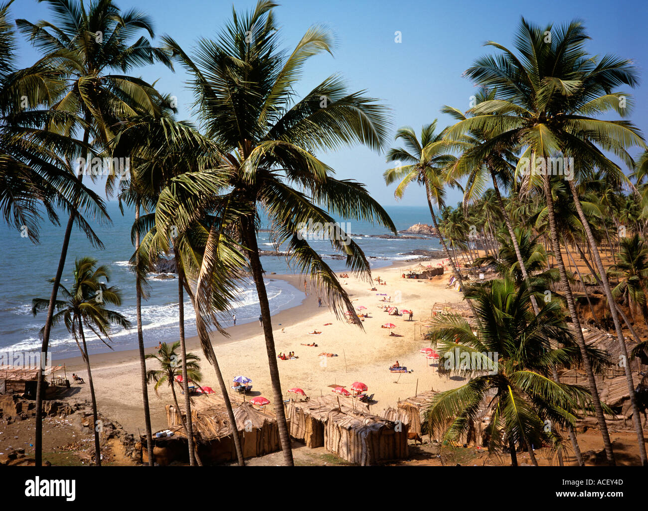 India Goa north Vagator beach Stock Photo - Alamy