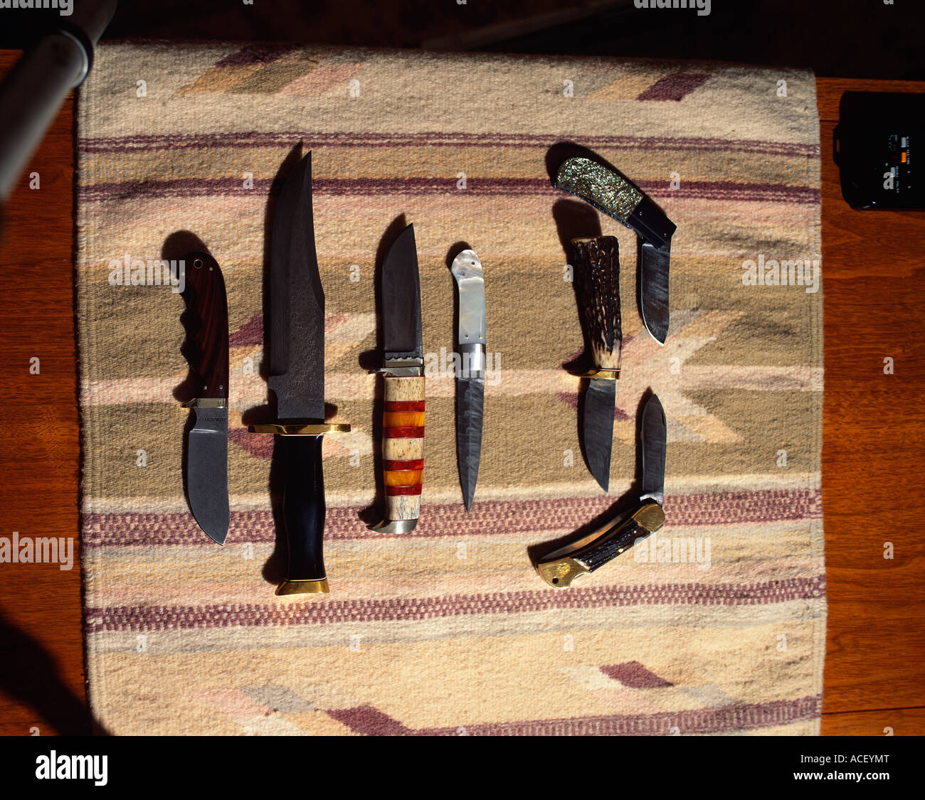collection of 7 Knives Stock Photo - Alamy