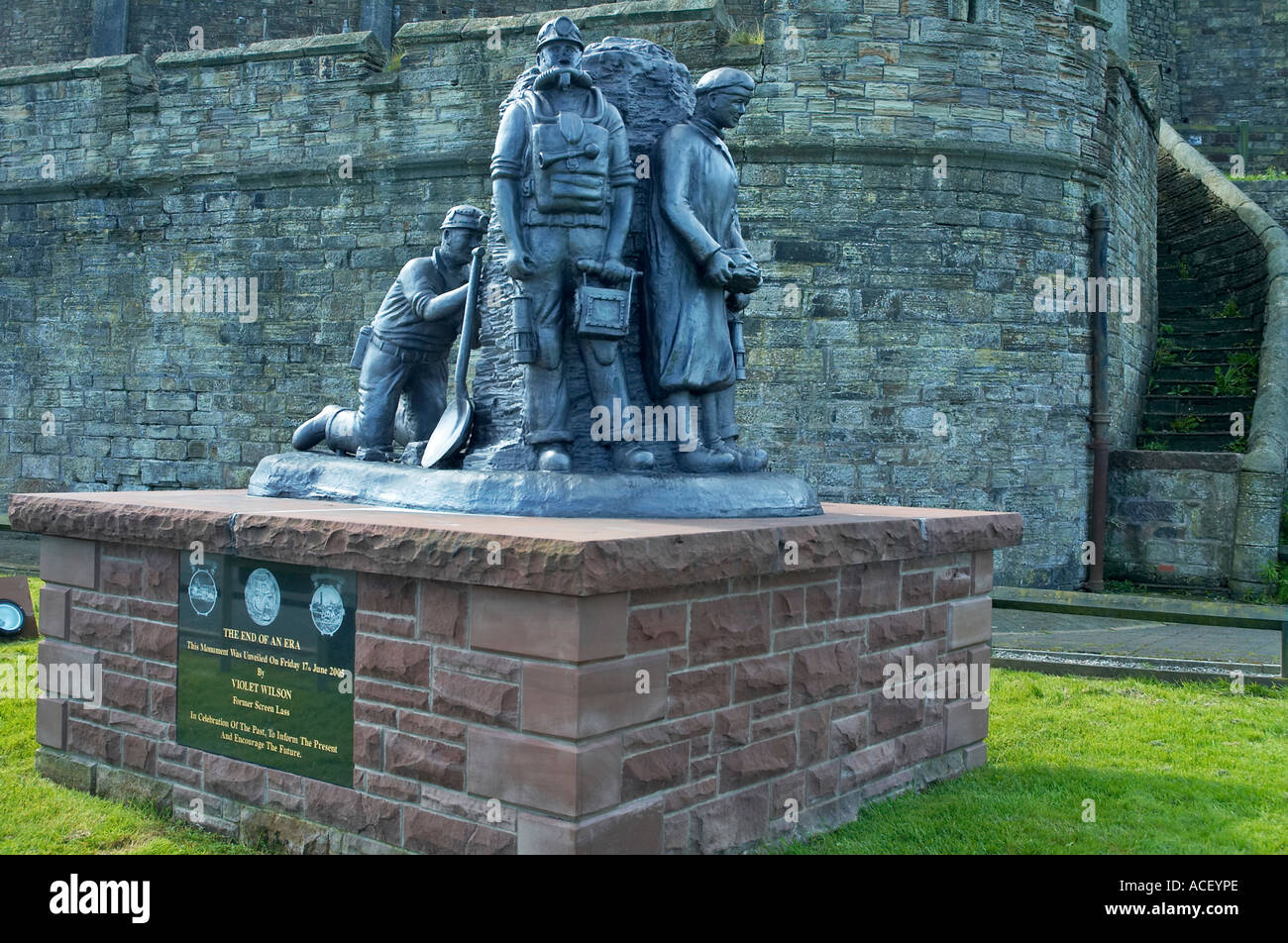 Coal Mining Monument Stock Photo - Alamy