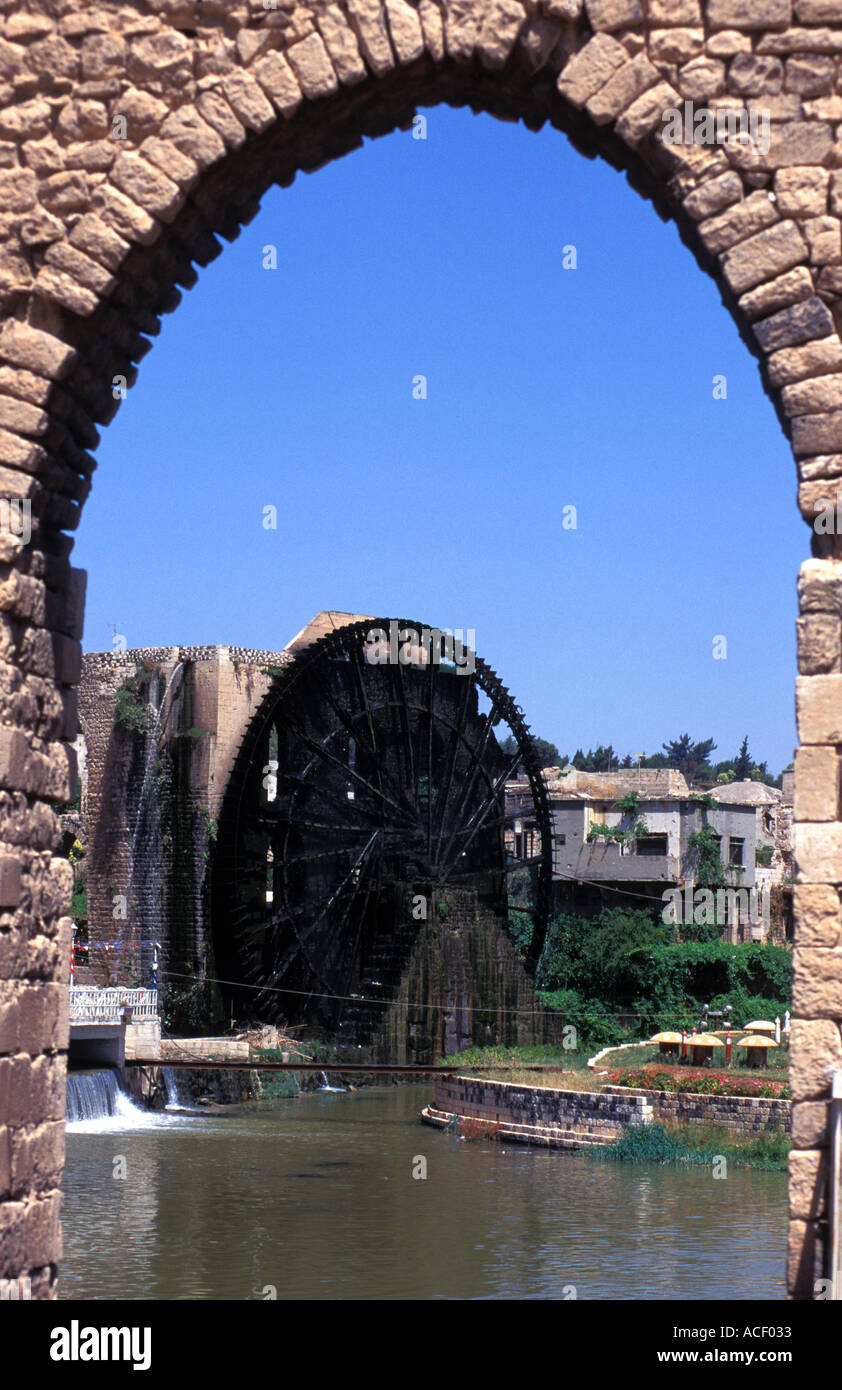 Waterwheels or Norias Hama Syria Stock Photo - Alamy