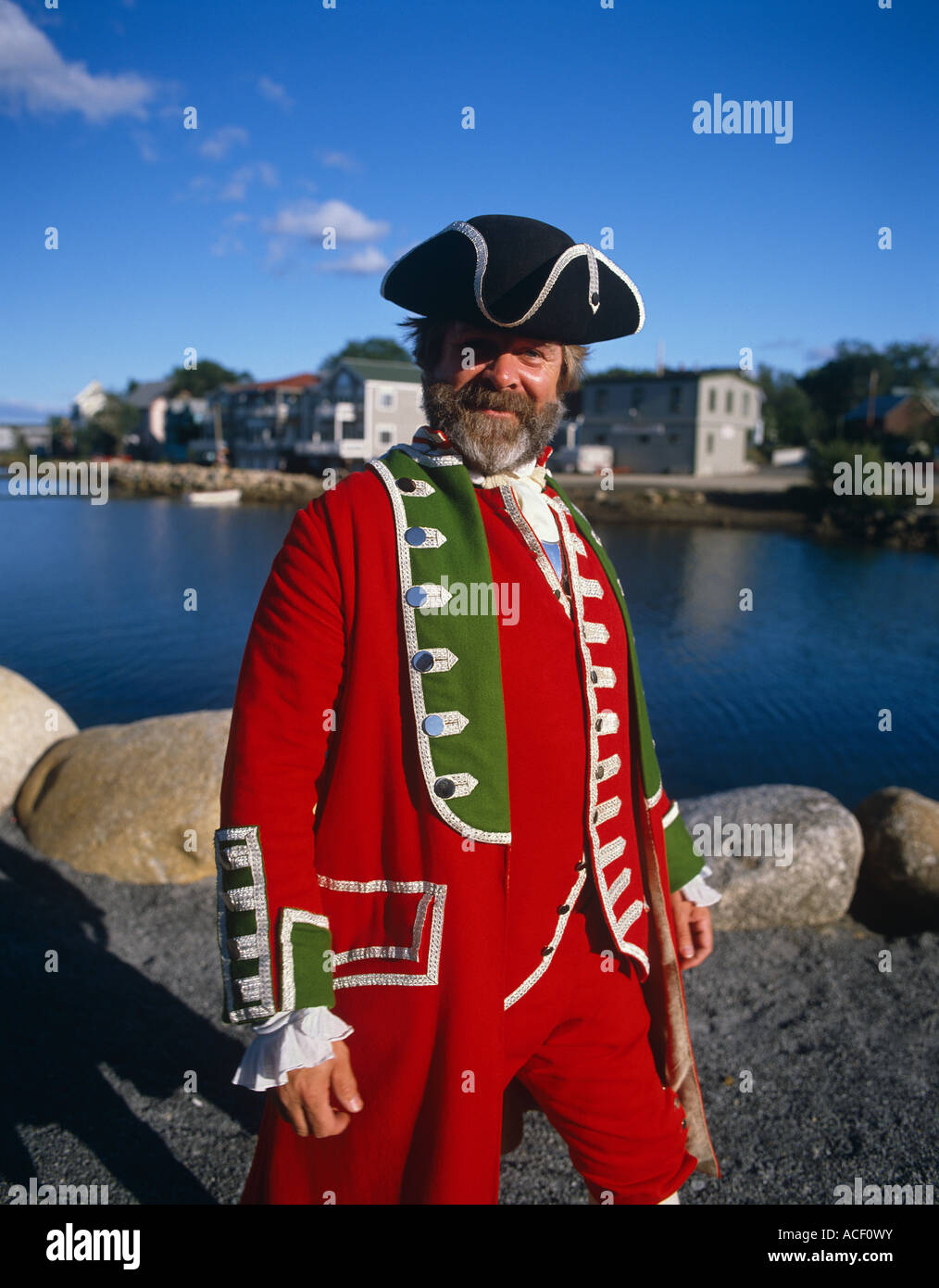 Man costume red and green jacket Stock Photo - Alamy