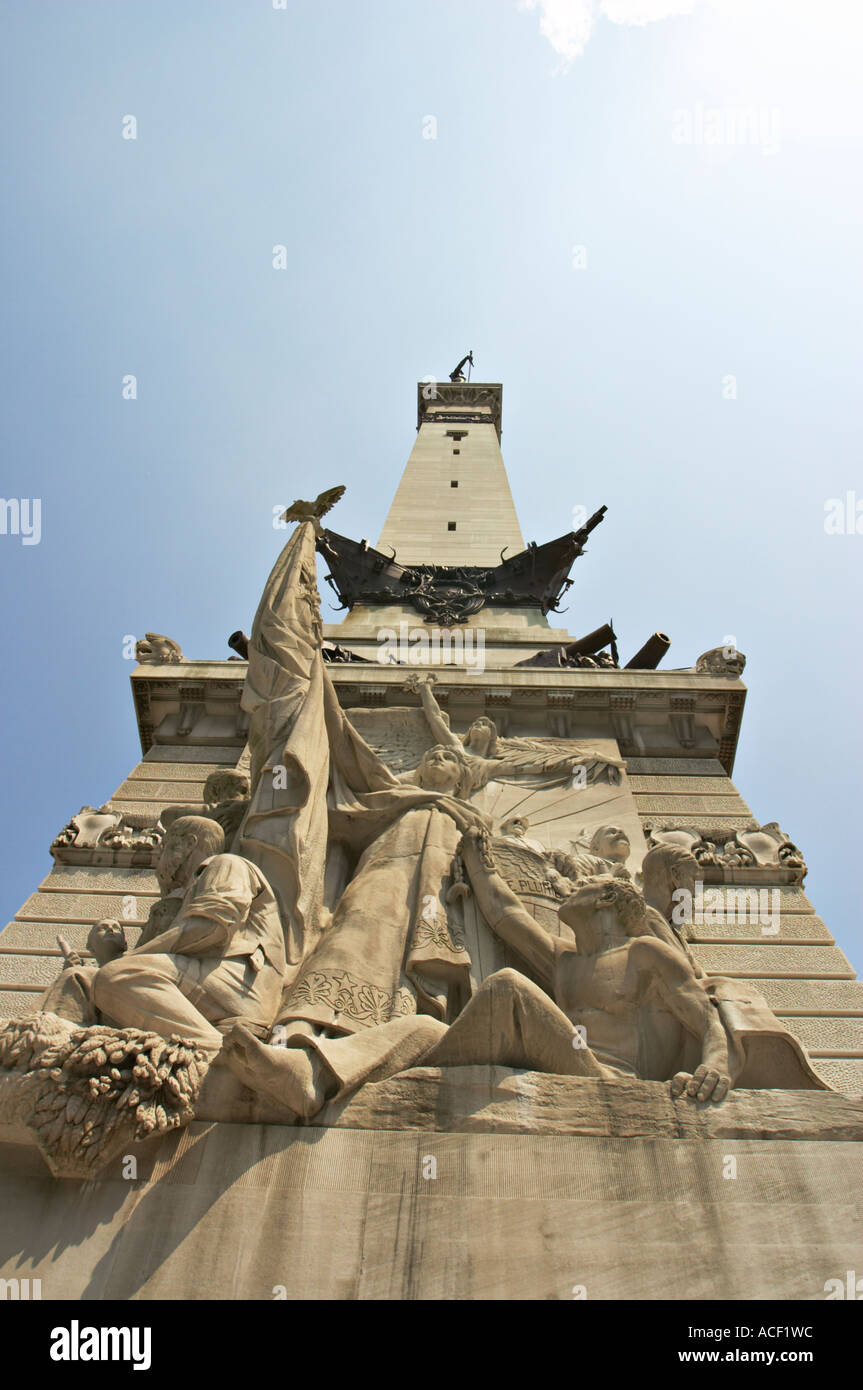 INDIANA Indianapolis Sailors and Soldiers Monument in Monument Circle ...