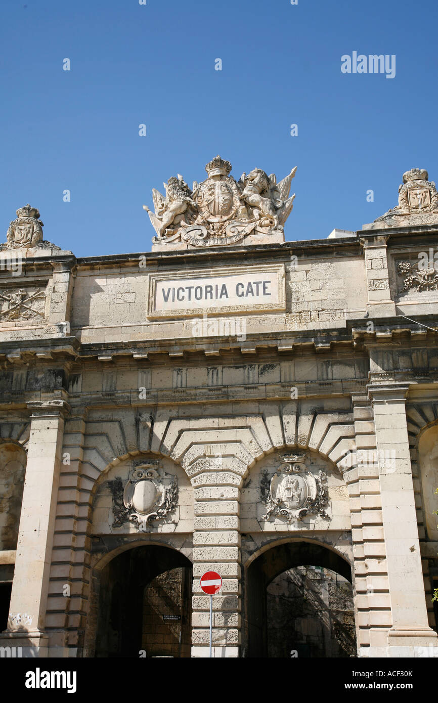 Victoria Gate in Valletta, Malta Stock Photo - Alamy