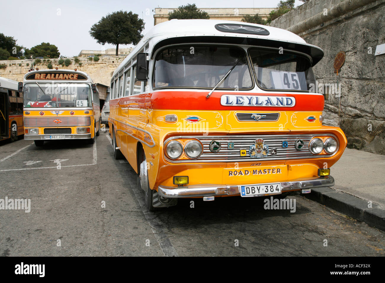 Bus in Valletta Bus Station, Malta Stock Photo - Alamy