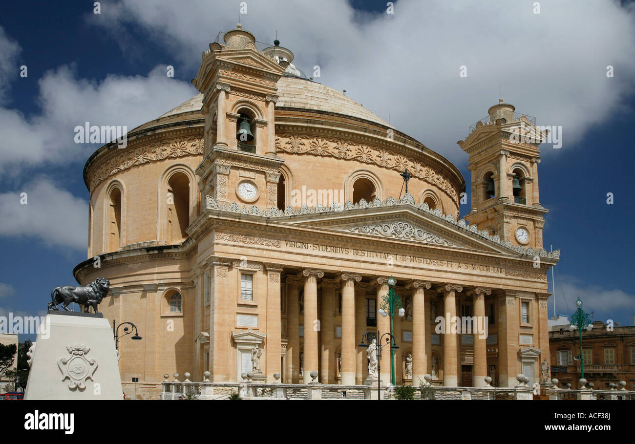 Church of St Mary in Mosta, Malta Stock Photo - Alamy
