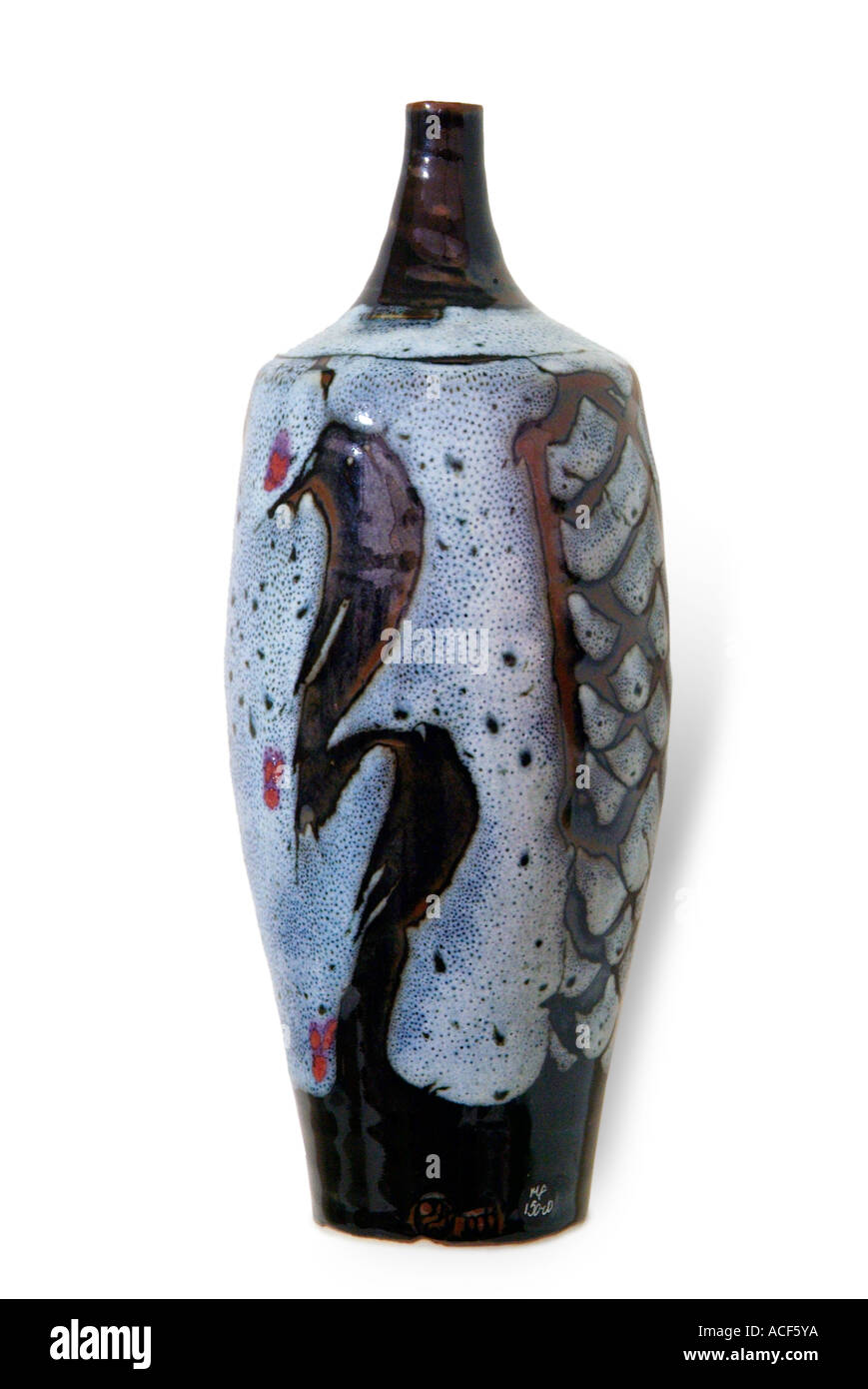 Ceramic hand made studio art pottery UK English clay pot pottery glaze ...