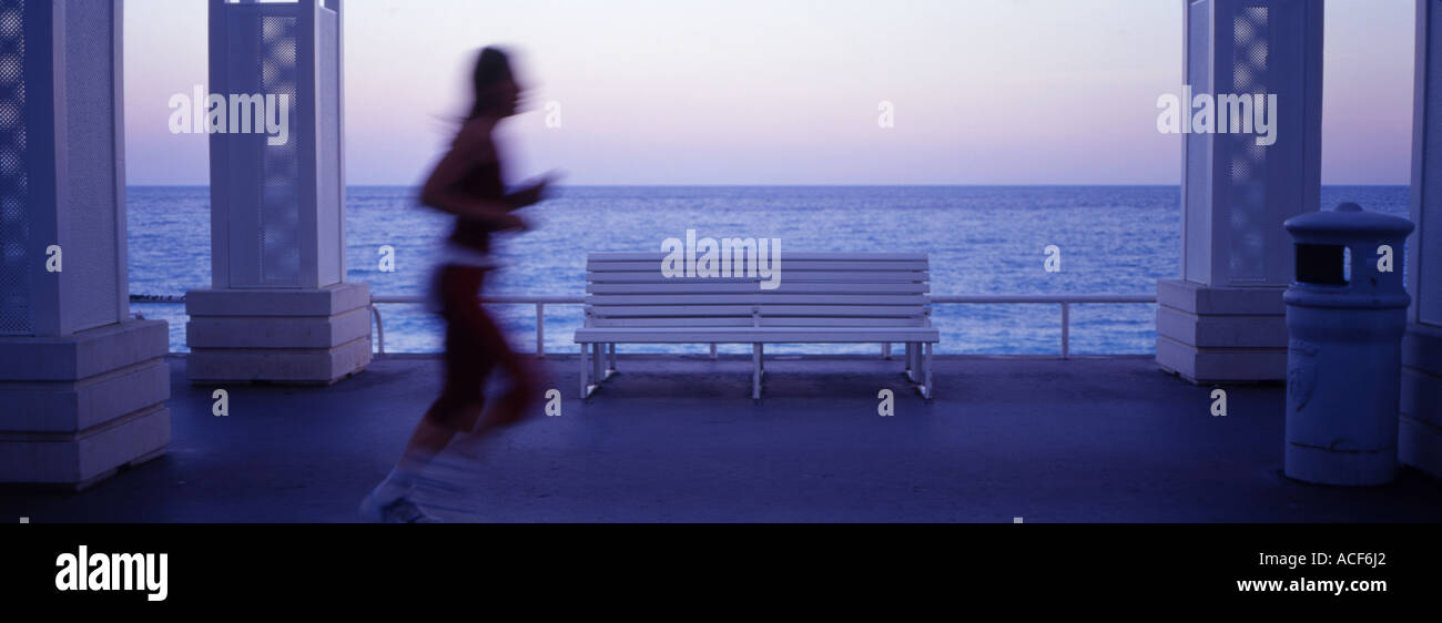 Running promenade des anglais hi-res stock photography and images - Alamy