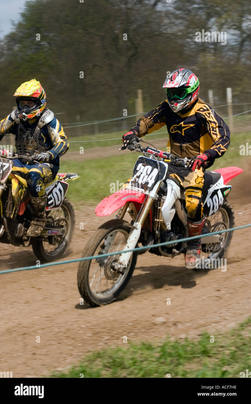 Motocross riders during race Stock Photo - Alamy