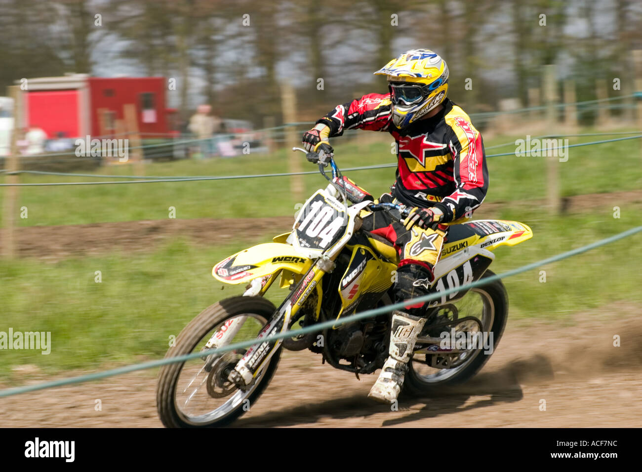 Motocross riders during race Stock Photo - Alamy