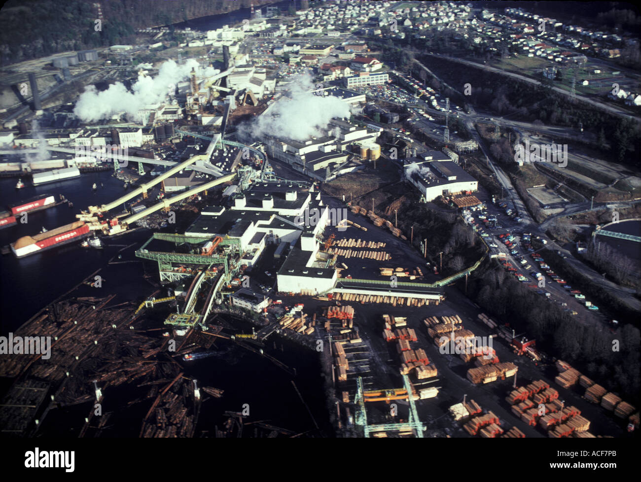 Aerial Of Pulp And Paper Mill High Resolution Stock Photography and ...