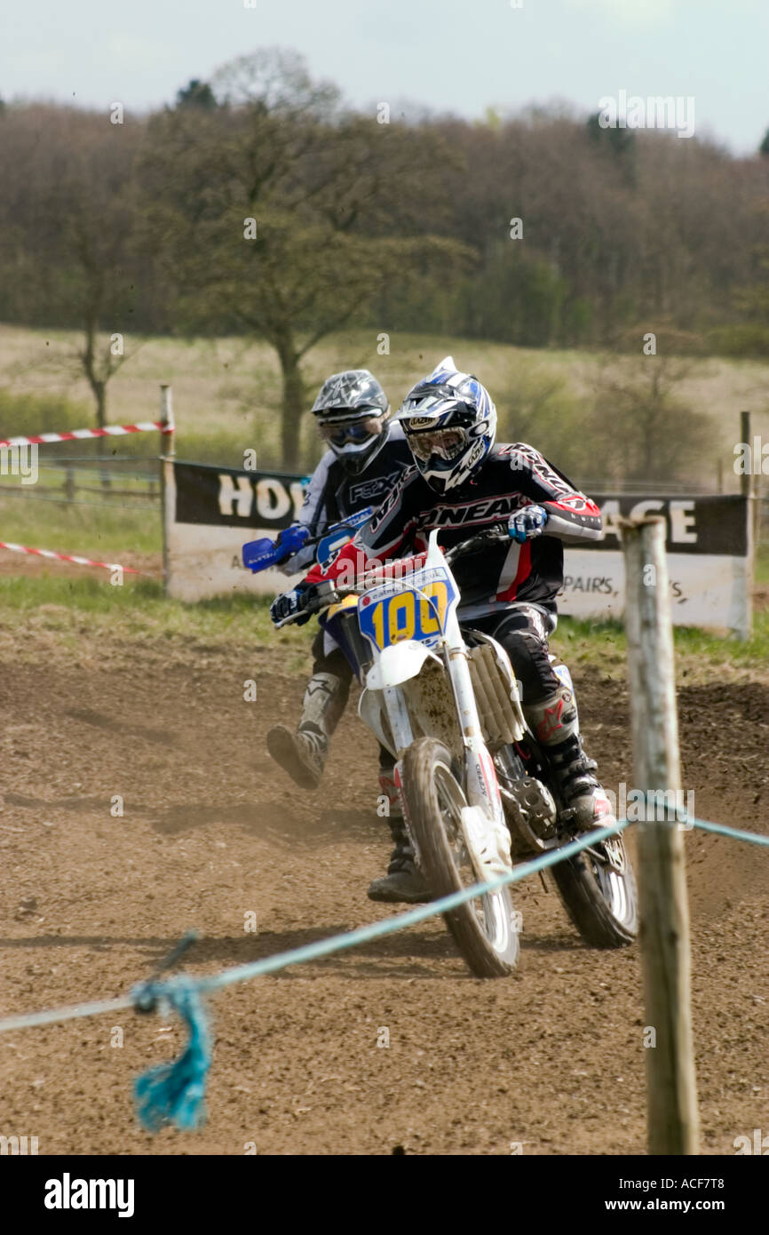 Motocross riders during race Stock Photo - Alamy