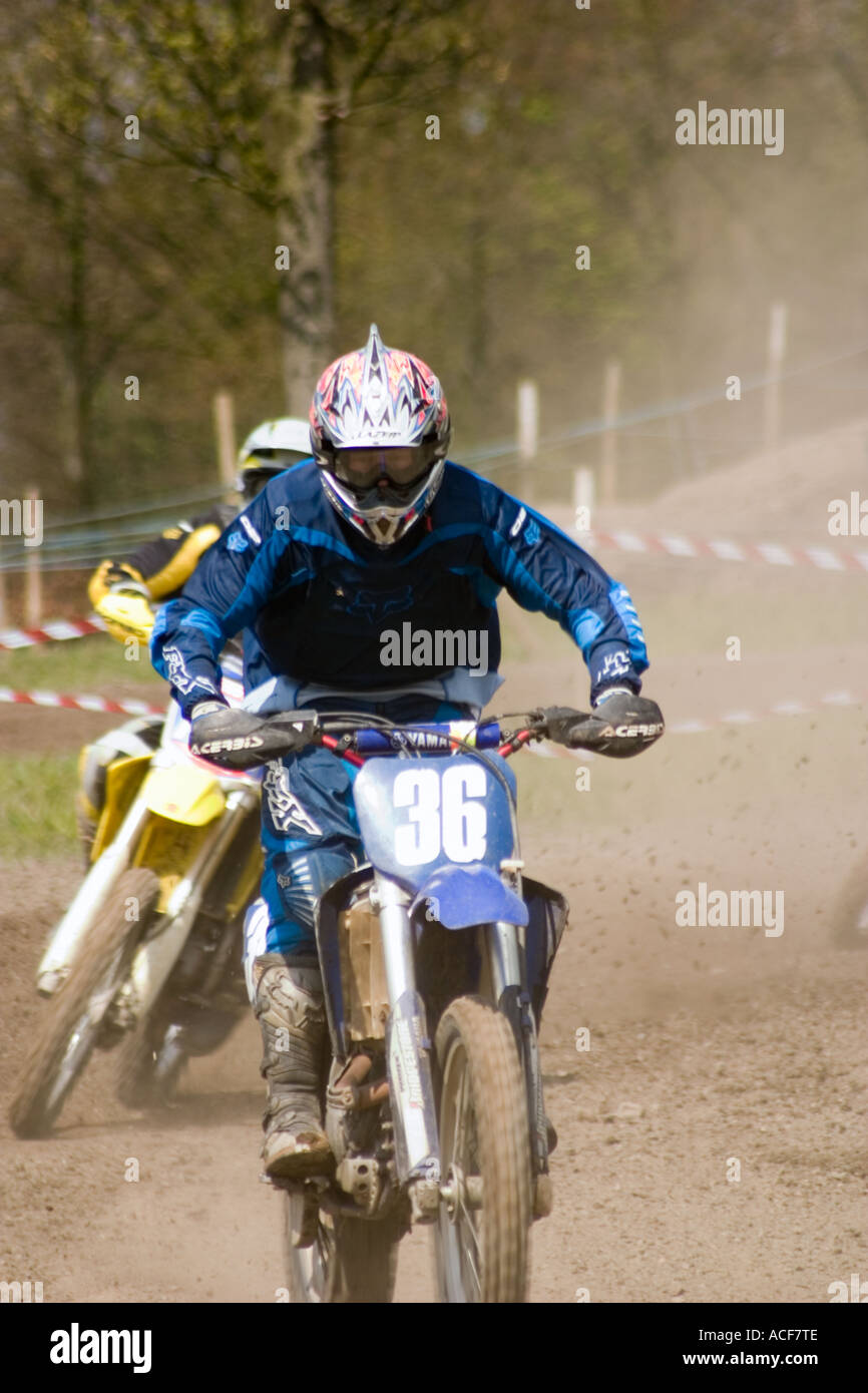 Motocross riders during race Stock Photo - Alamy