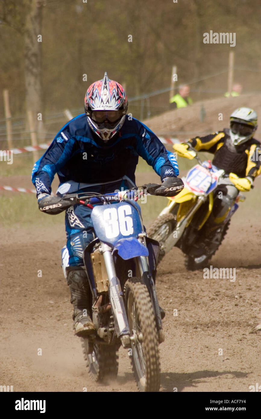 Motocross riders during race Stock Photo - Alamy