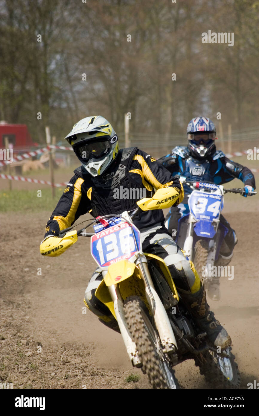 Motocross riders during race Stock Photo - Alamy